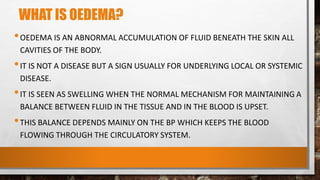 Massage for oedema | PPTX