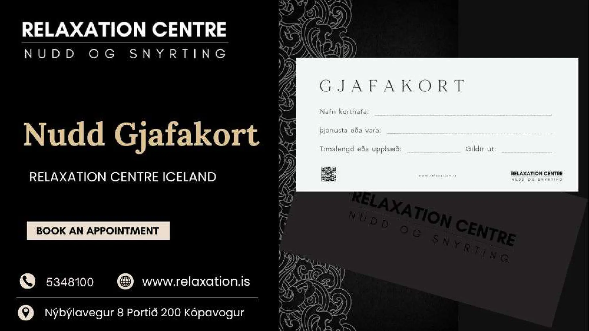 Massage Gift Card | Perfect Relaxation Experience Iceland | PDF