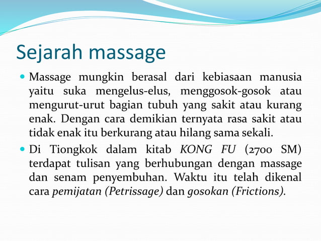 Apa Itu Massage Ppt