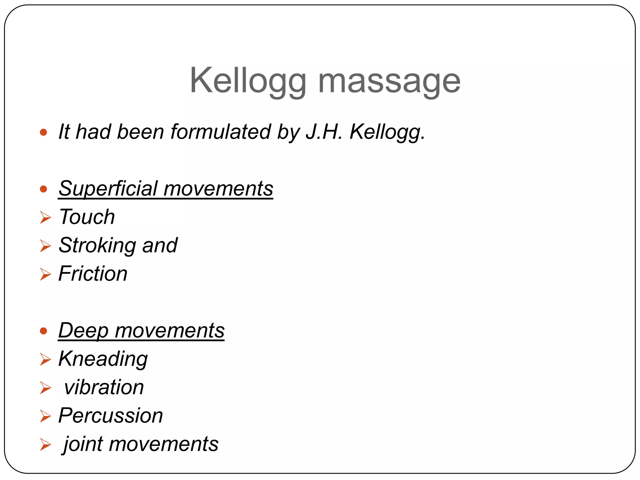 Massage therapy | PPTX