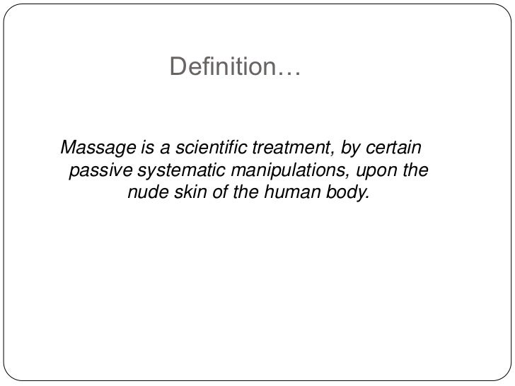 Massage Therapy