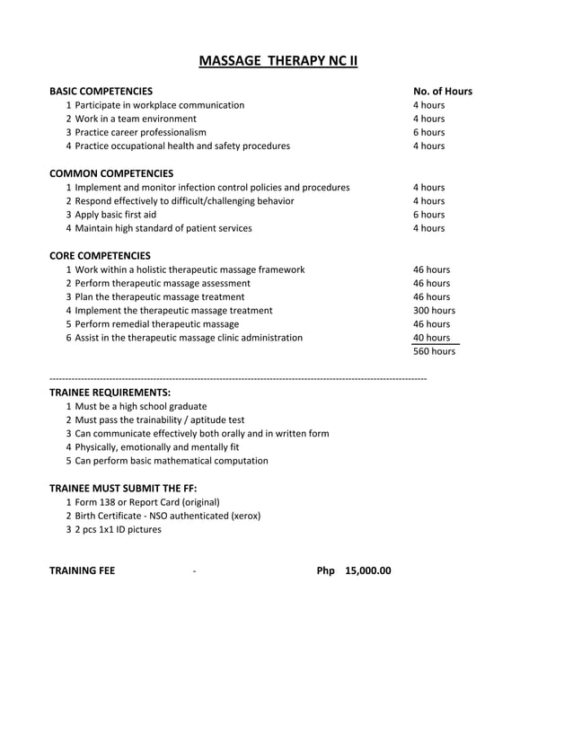 Massage therapy | PDF