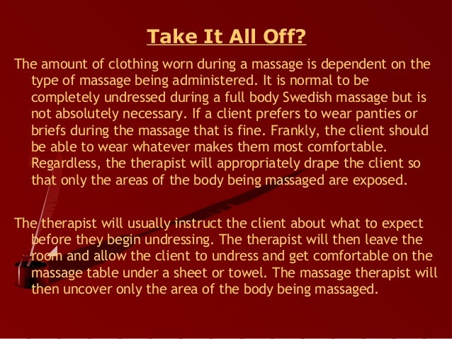 Massage Therapy Ethics And Etiquette