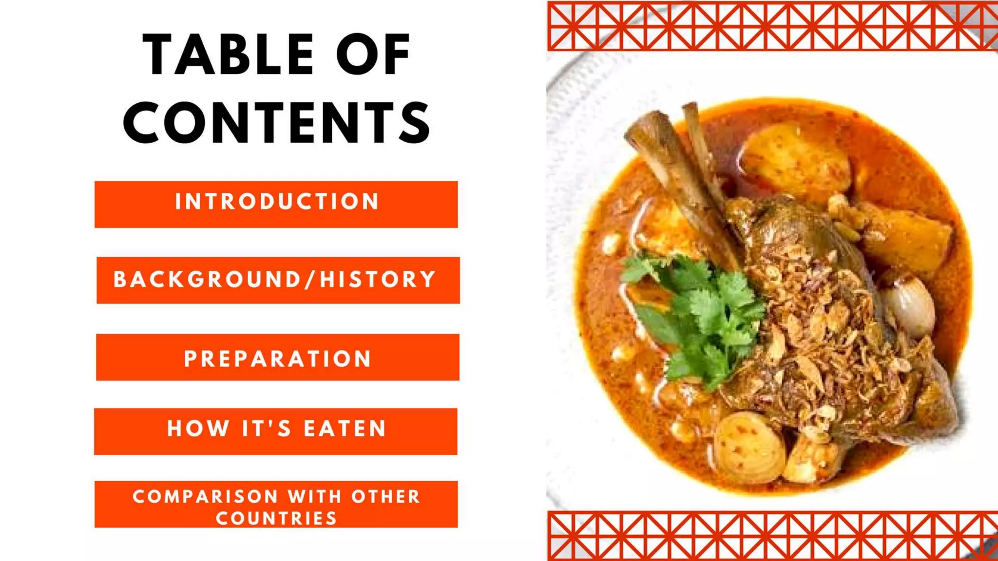 Massaman Curry of Thailand | PPTX