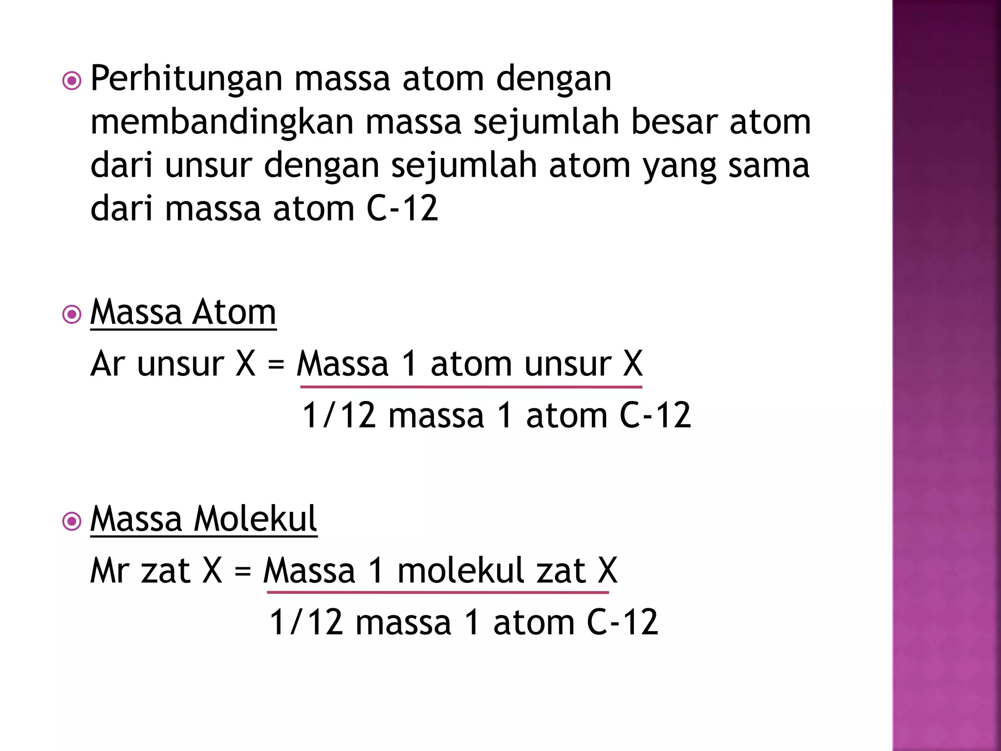 Massa molar | PPT