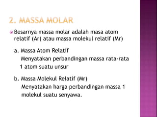Massa molar | PPT