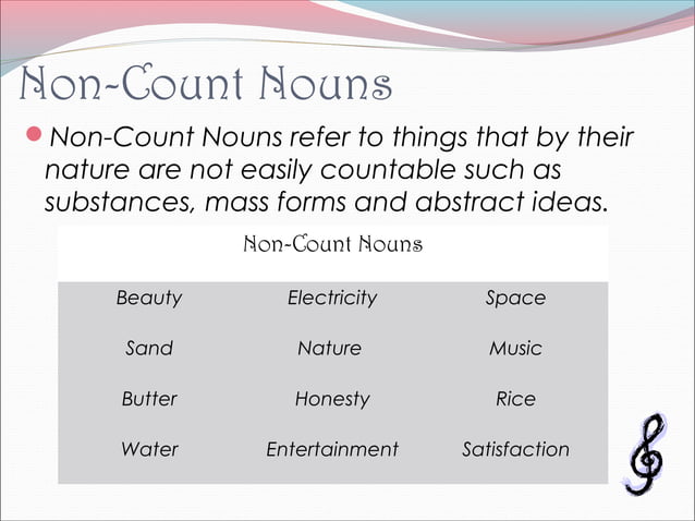 Mass and count nouns | PPT | Food & Drink