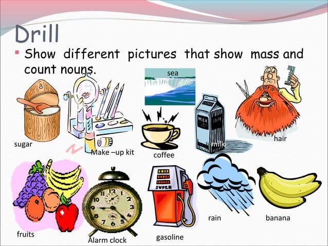 Mass and count nouns | PPT | Food & Drink
