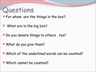 Mass and count nouns | PPT