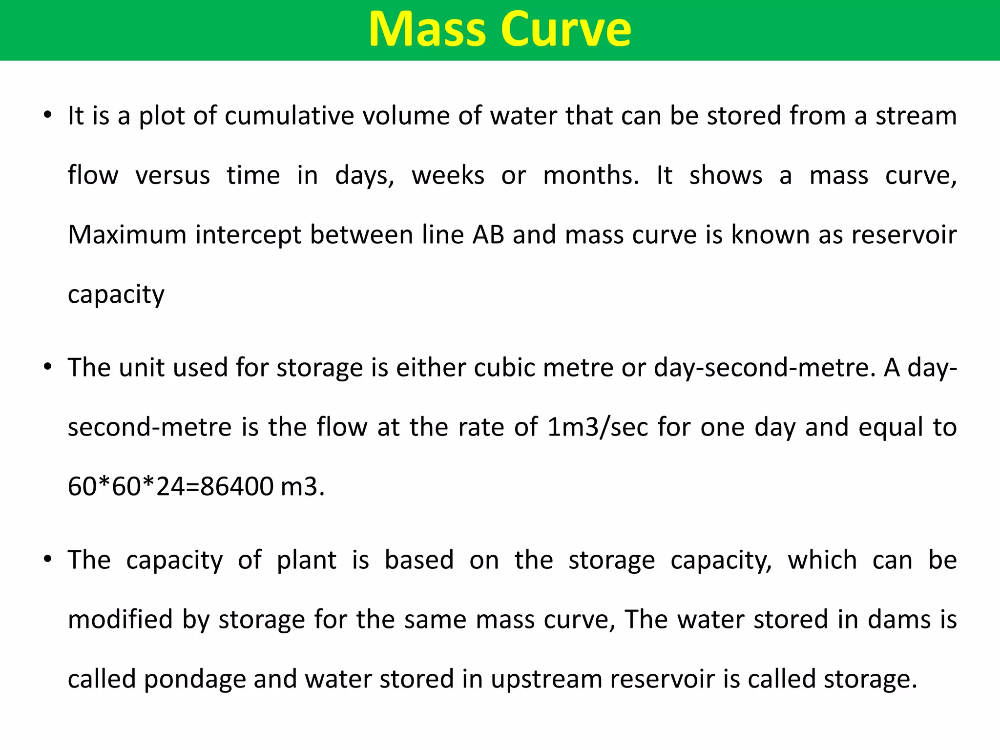 Mass and Flow duration curves | PPTX
