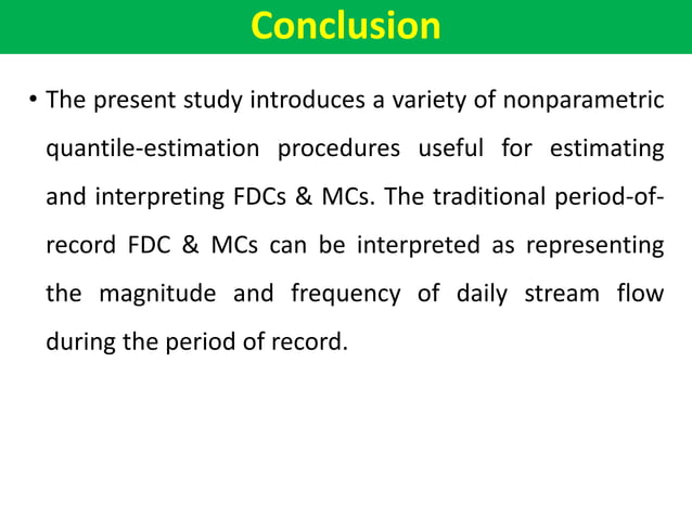 Mass And Flow Duration Curves Pptx Geography Science