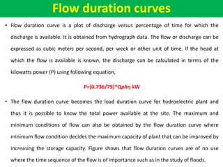 Mass and Flow duration curves | PPTX