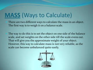 Mass and Volume | PPTX