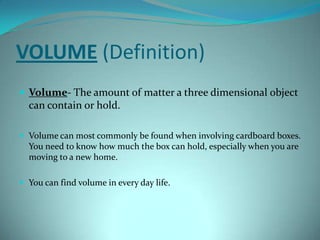 Mass and Volume | PPTX