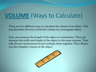 Mass and Volume | PPTX