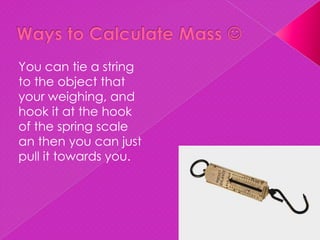 Mass and volume | PPT