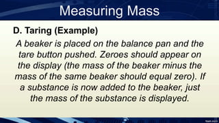 Mass and volume | PPTX