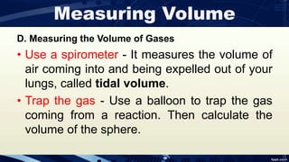 Mass and volume | PPTX