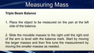 Mass and volume | PPTX