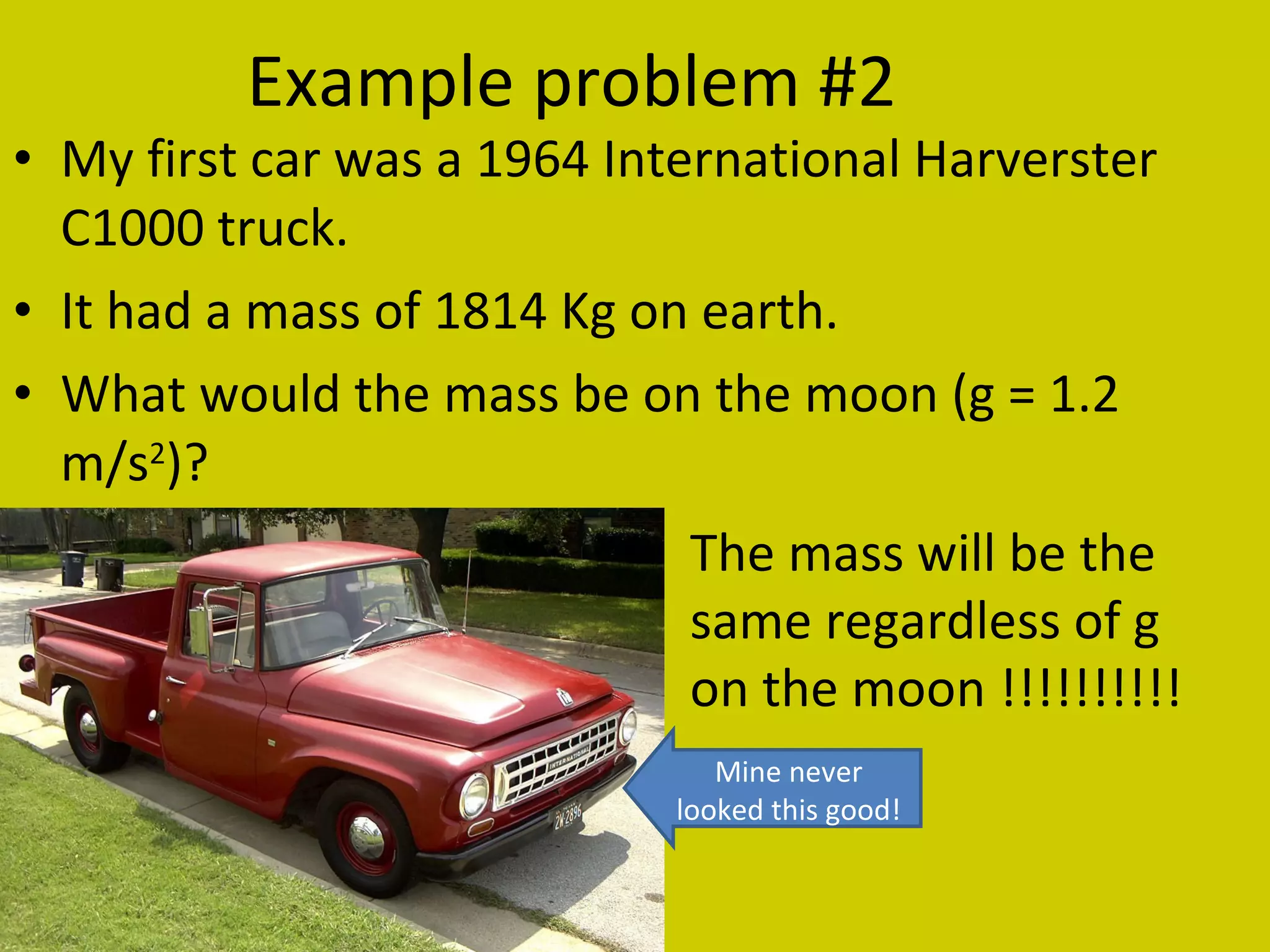 Mass and weight | PPT