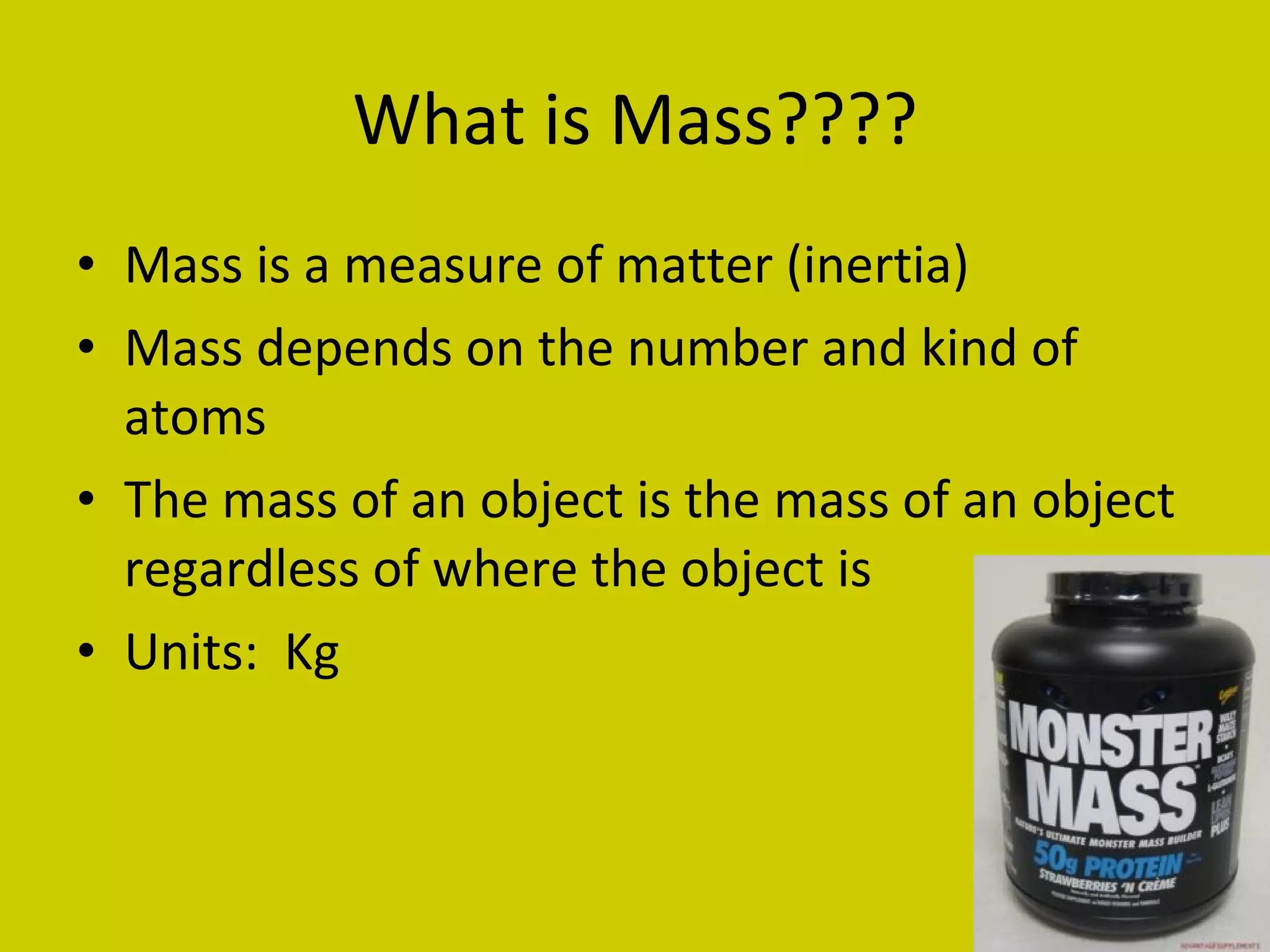 Mass and weight | PPT