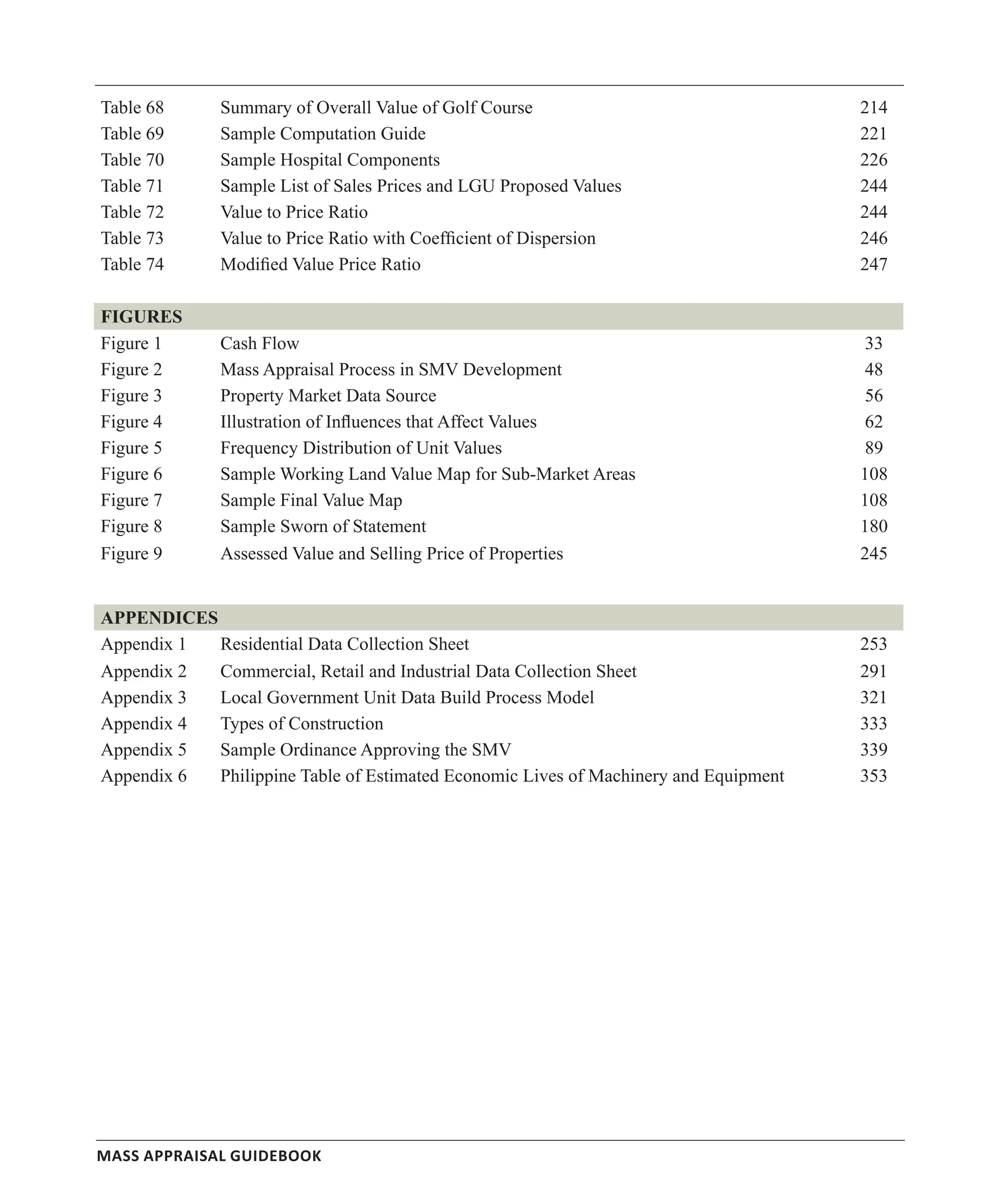 Mass Appraisal Guidebook | PDF