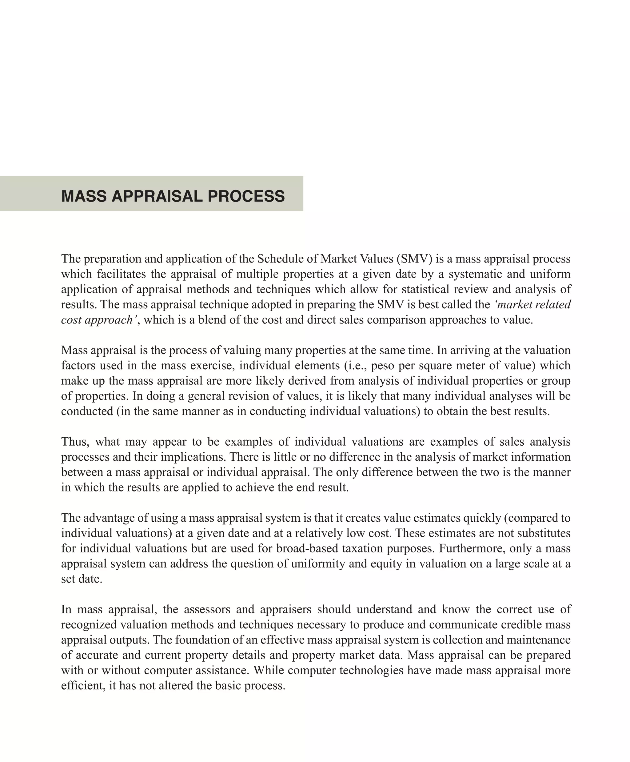 Mass Appraisal Guidebook | PDF