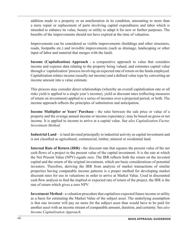 Mass Appraisal Guidebook