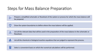 Water and mass balance are fundamental concepts in environmental ...