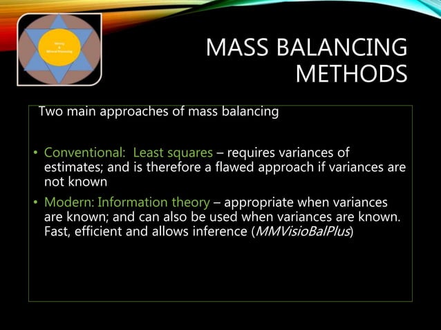 Mass balancing techniques The Midas approach | PPTX | Business ...