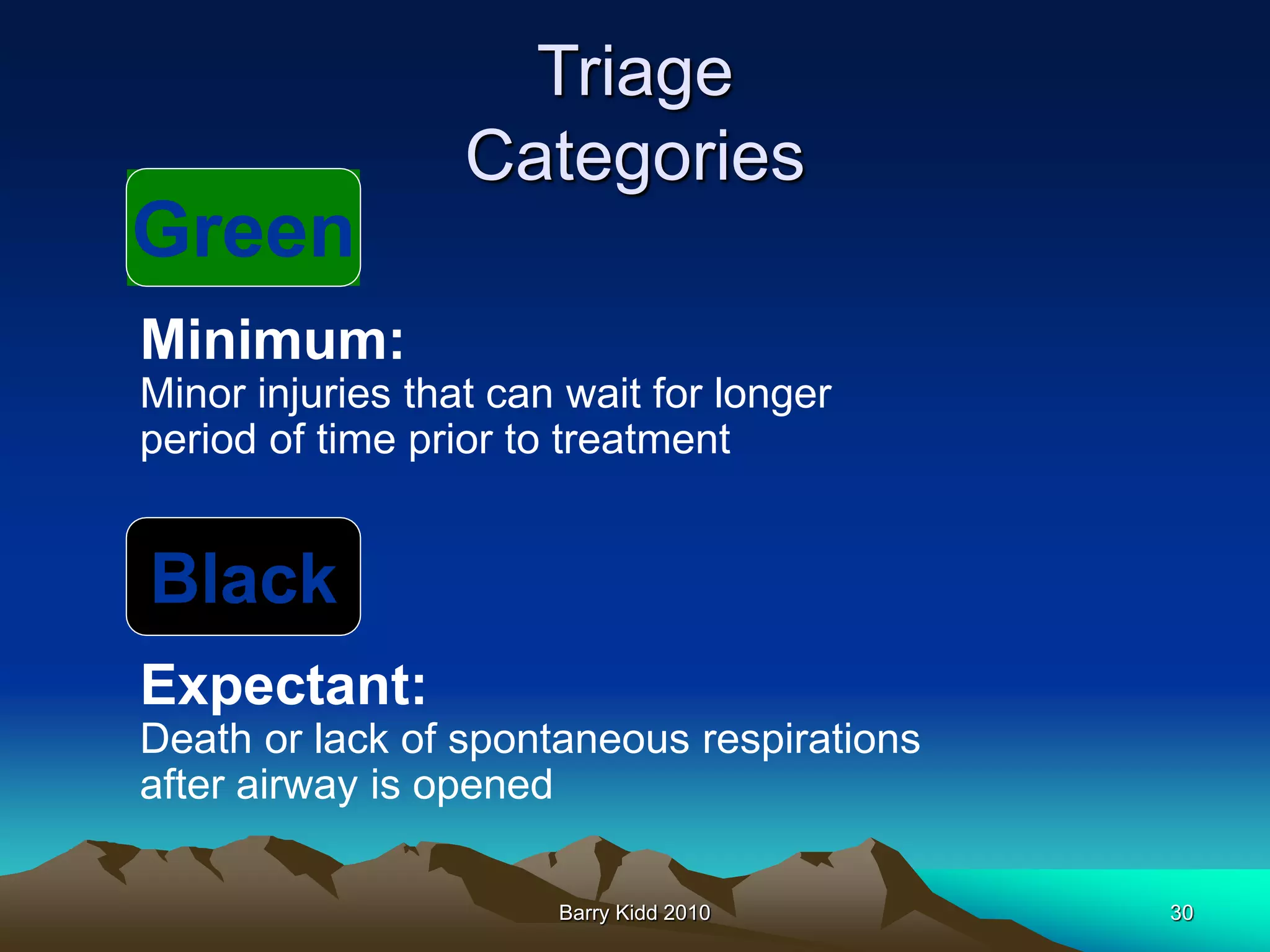 Mass casualty incident program s.t.a.r.t. | PPT