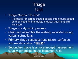 Mass casualty incident program s.t.a.r.t. | PPT