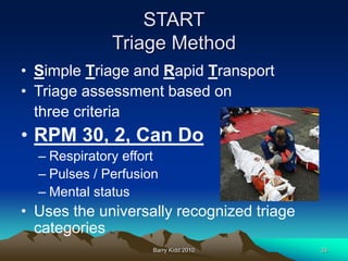 Mass casualty incident program s.t.a.r.t. | PPT