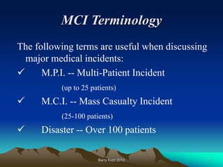 Mass casualty incident program s.t.a.r.t. | PPT
