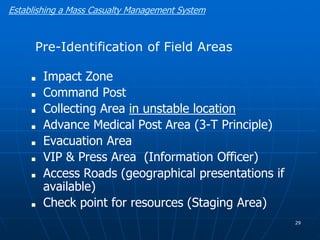 Mass Casualty Management System - Principles & Methods | PPTX