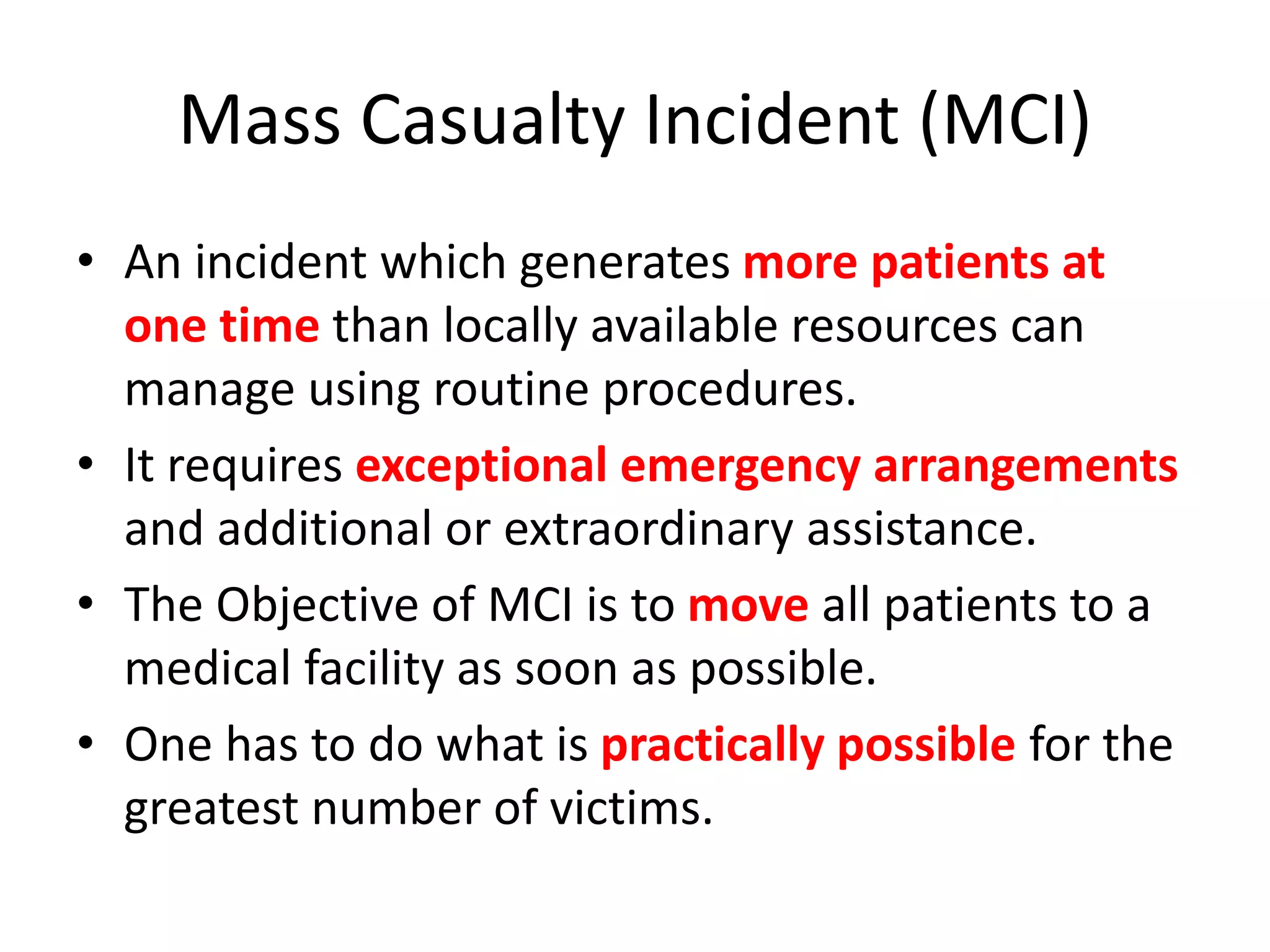 Mass casualty management | PPSX