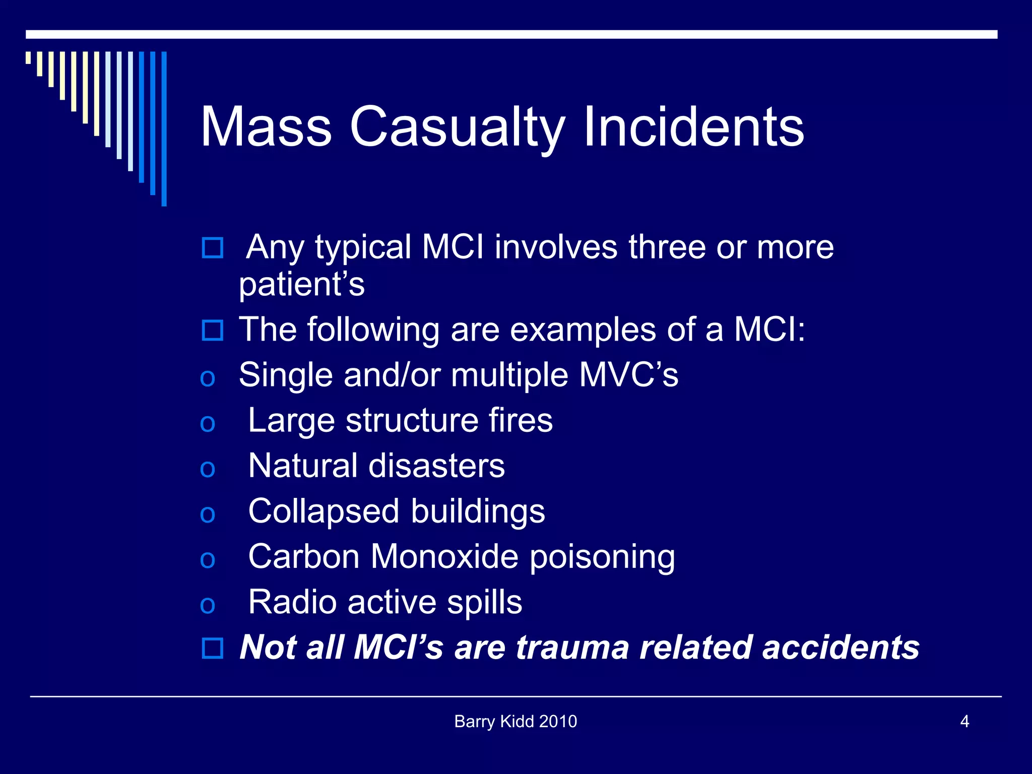 Mass casulaty incidents | PPT