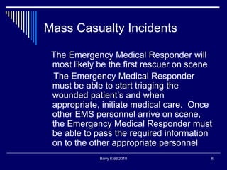 Mass casulaty incidents | PPT
