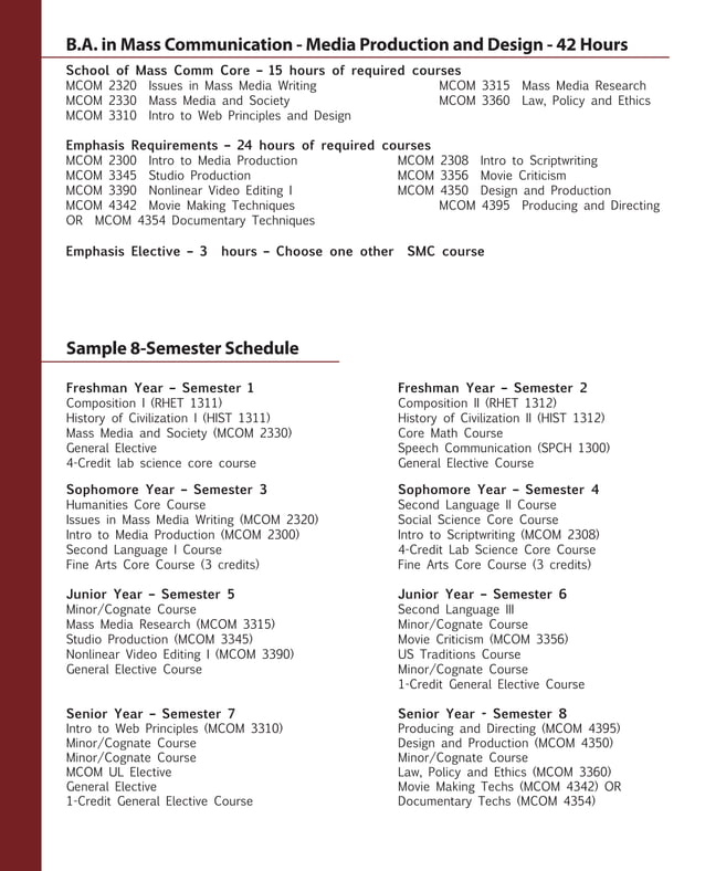 UALR School of Masscomm Media Prod Design | PDF