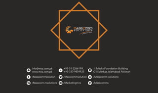 Masscomm Solutions event management company profile | PPT