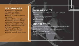 Masscomm Solutions event management company profile | PDF