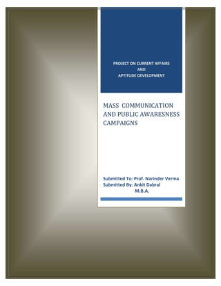 MASS COMMUNICATION AND PUBLIC AWARENESS CAMPAIGNS | DOCX