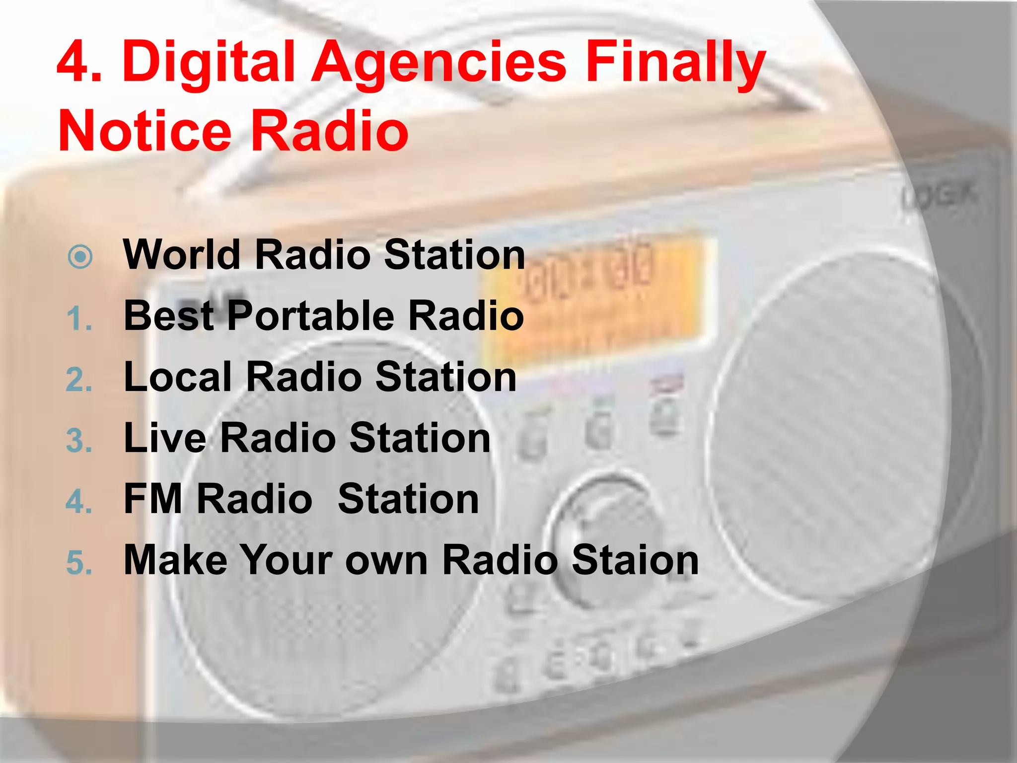 Trends of Radio for the Today and Future | PPTX