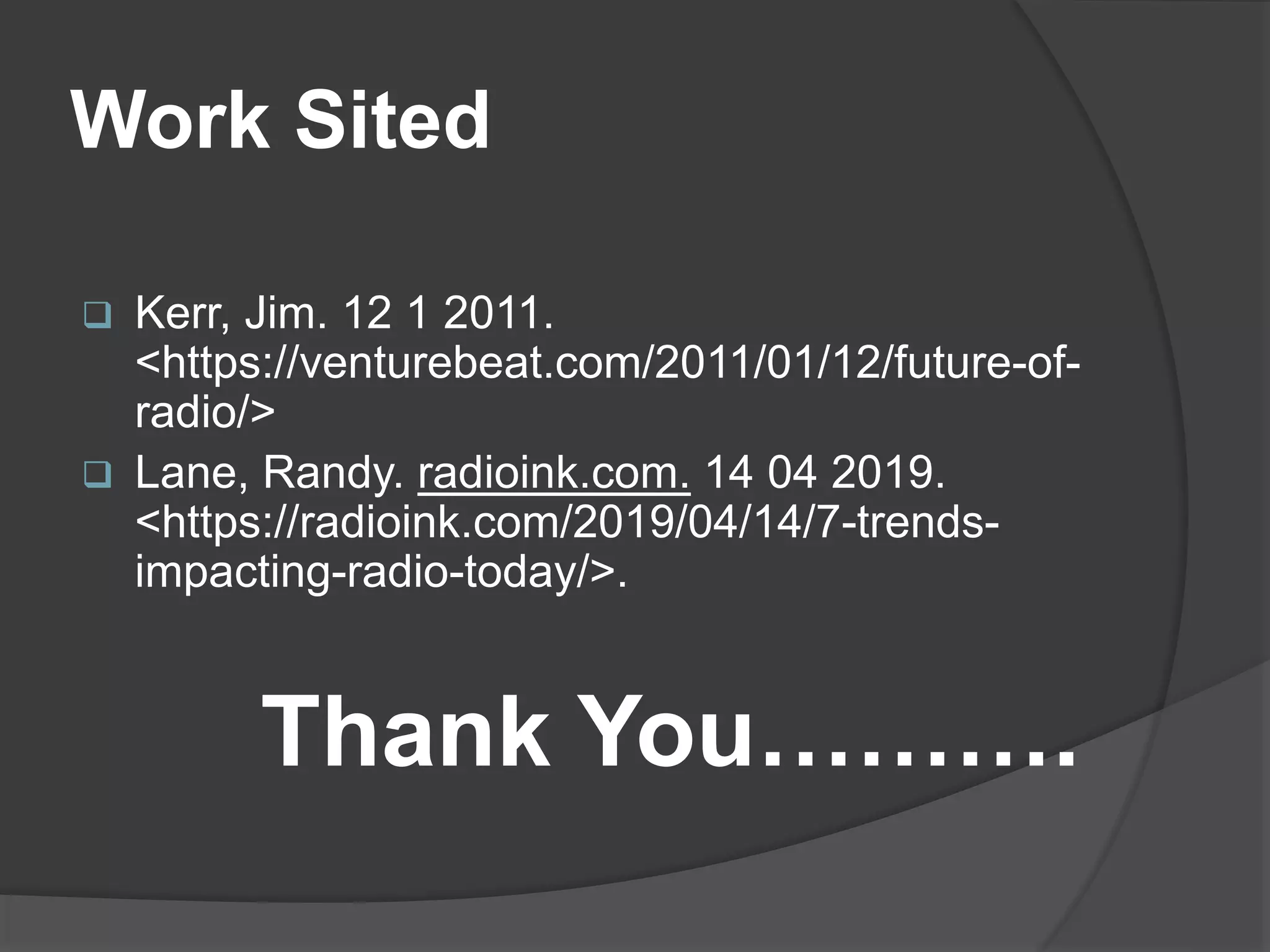 Trends of Radio for the Today and Future | PPTX