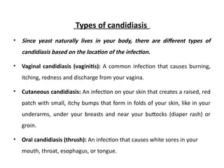Eating sugar causes candidiasis, the truth | PPT