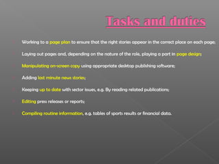 Duties of a Sub-editor (Media and Communication) -ZK | PPT