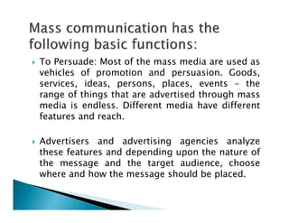 Mass Communication Lecture 2 . pdf | PPT