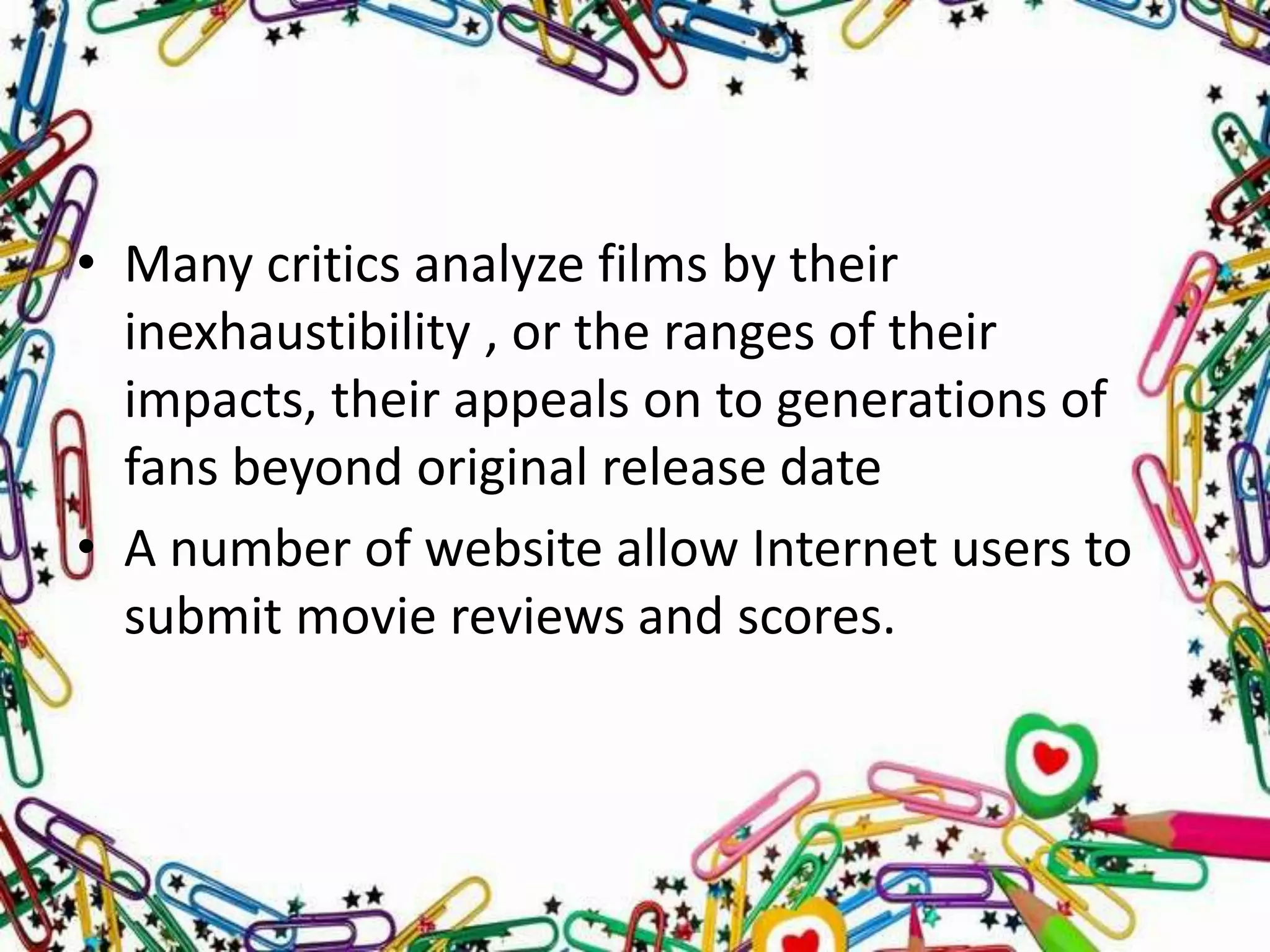 Mass communication and Media studies-Film Review and criticism | PPTX