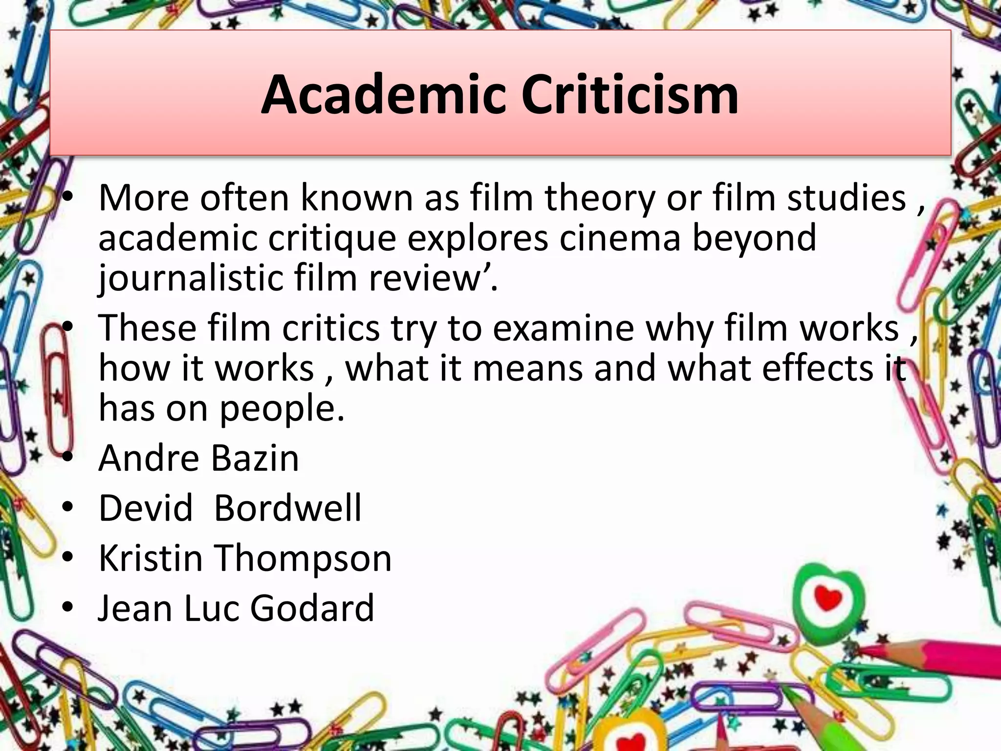 Mass communication and Media studies-Film Review and criticism | PPTX