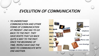 evolution in mass communication | PPTX
